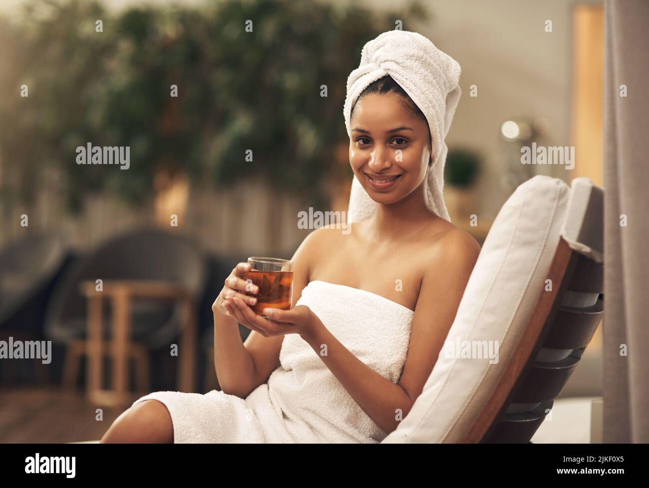 They sure know how to make you feel like royalty here. a woman drinking ...