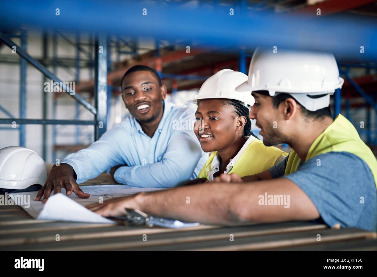 Work site meeting hi-res stock photography and images - Alamy