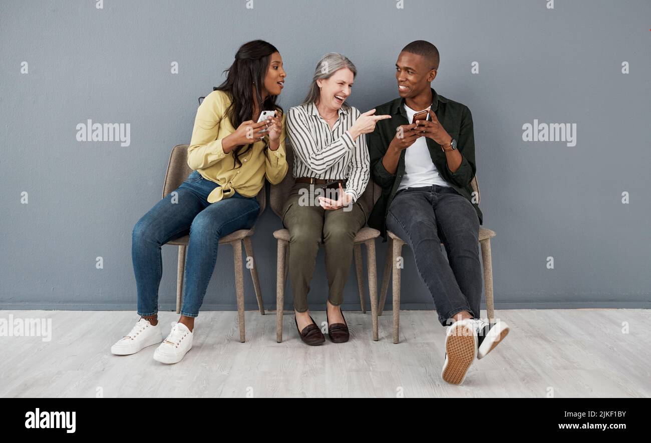 Teeth chattered rhythms. a group of people laughing at a funny visual ...