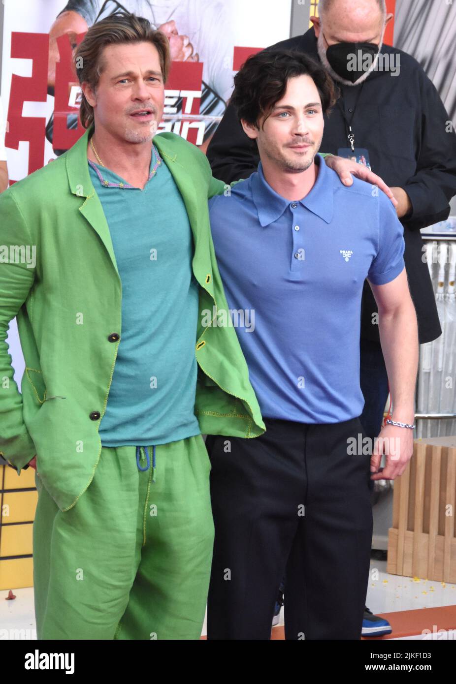 Los Angeles, California, USA 1st August 2022 Actor Brad Pitt and Actor ...