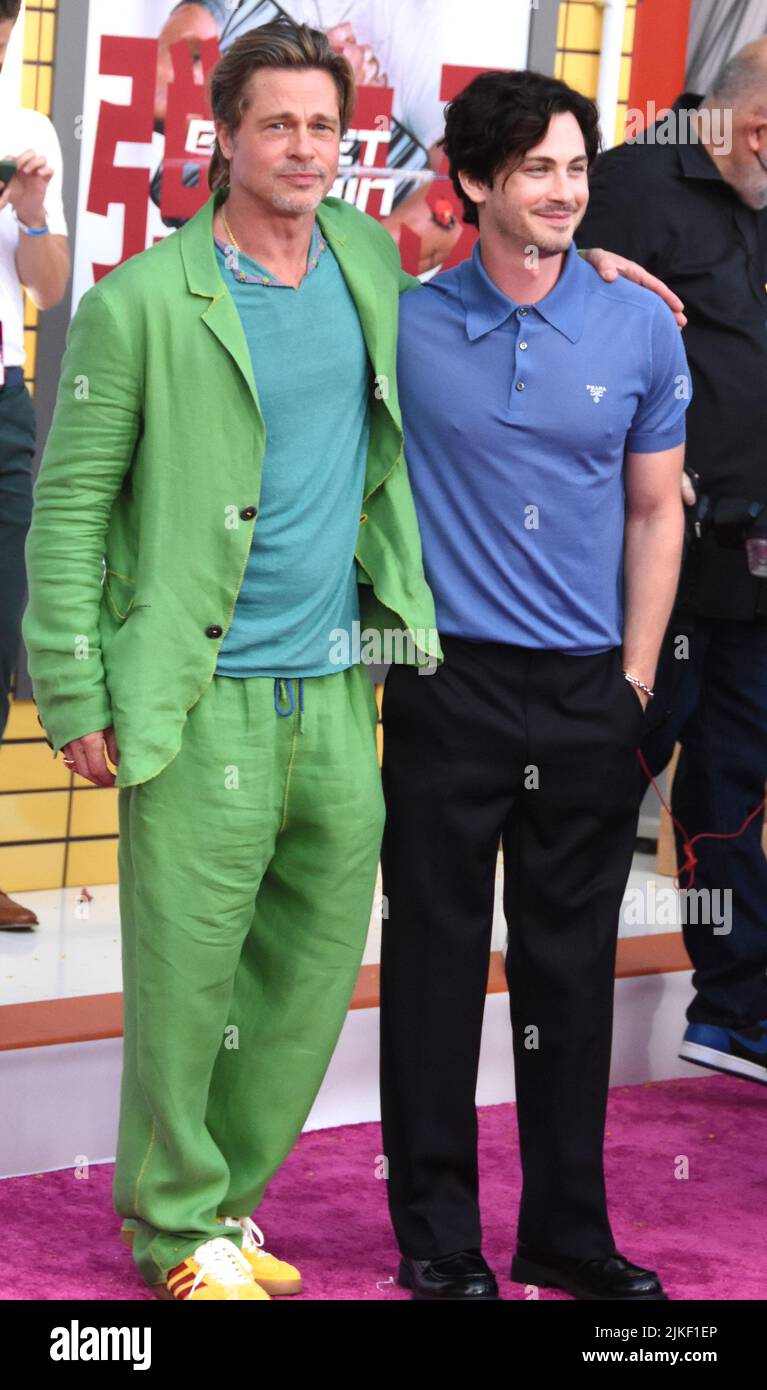 Los Angeles, California, USA 1st August 2022 Actor Brad Pitt and Actor ...