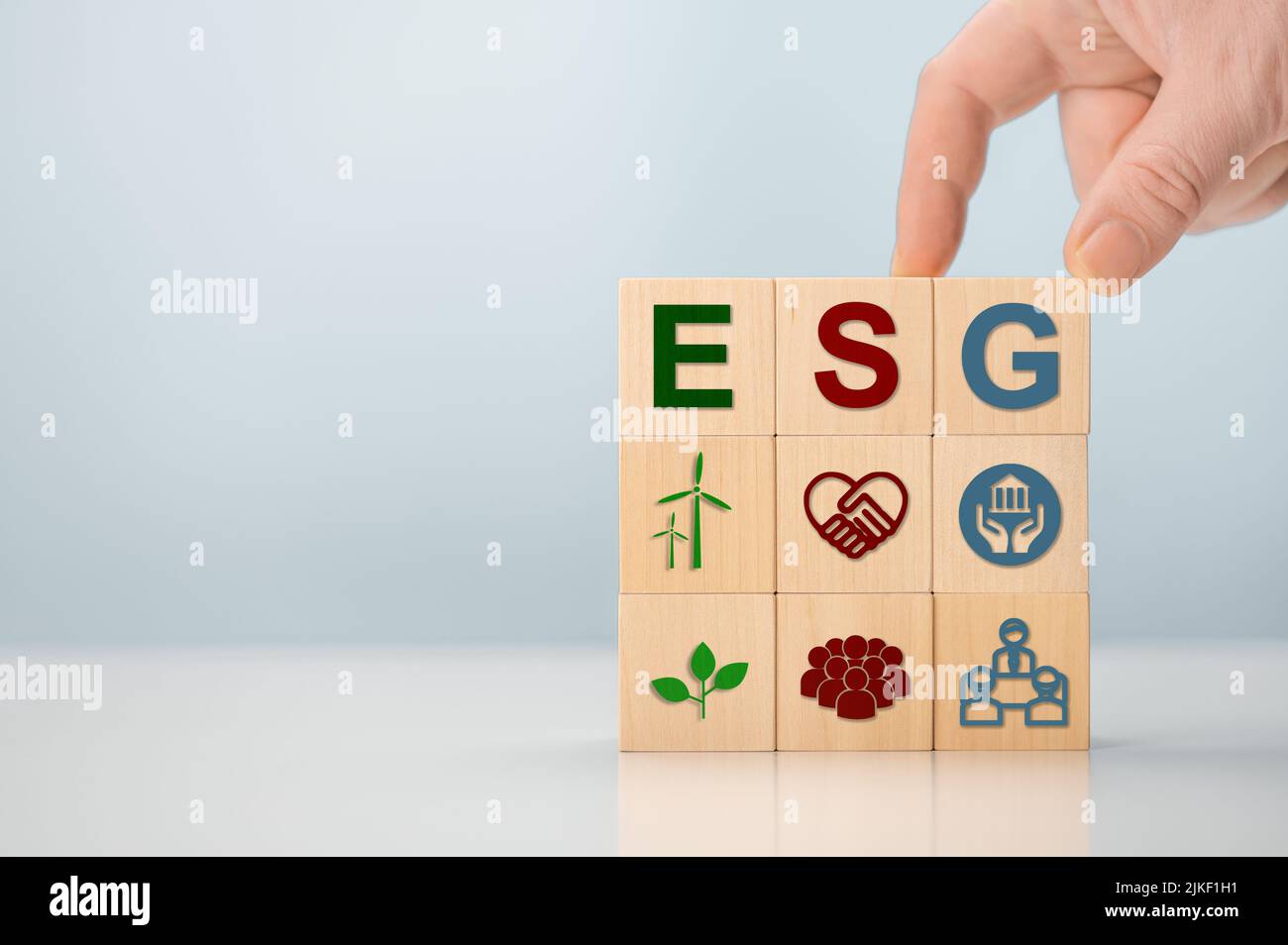ESG icon for Environment Social and Governance, World sustainable ...