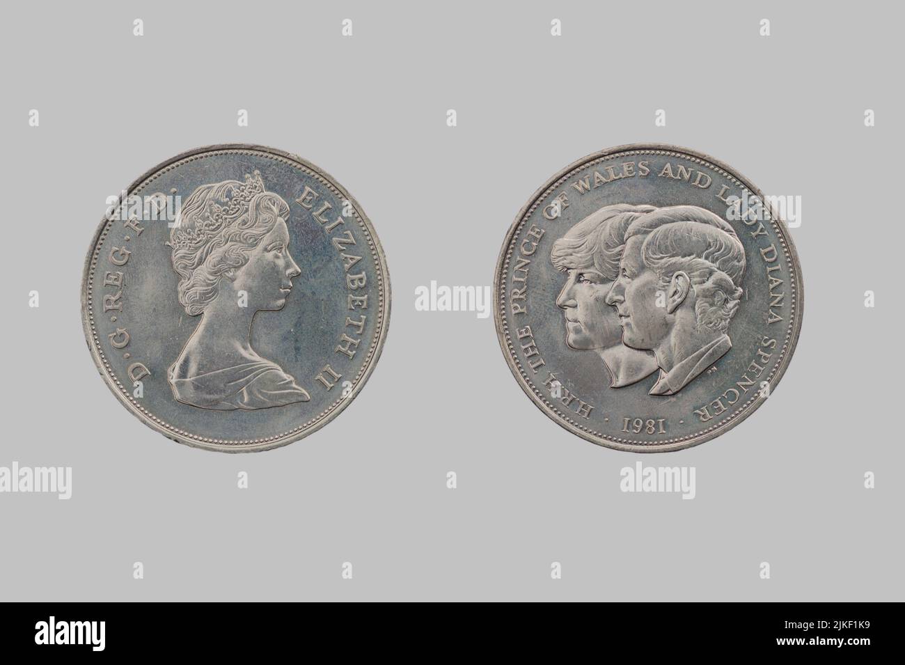 1981 commemorative crown coin hi-res stock photography and images - Alamy