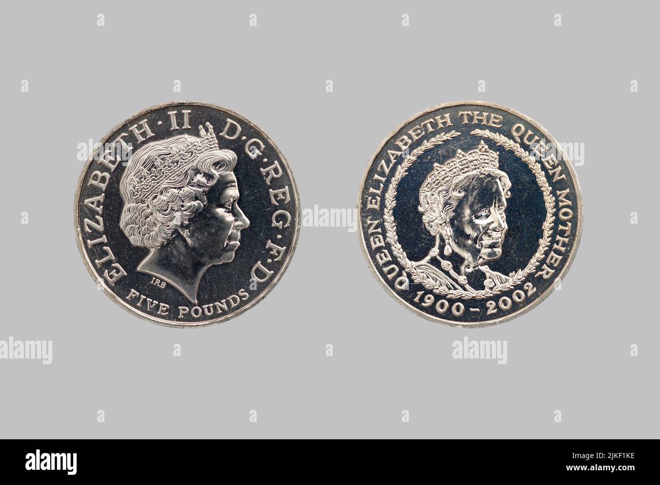 2002 British Coin to commemorate the passing of Queen Elizabeth the ...