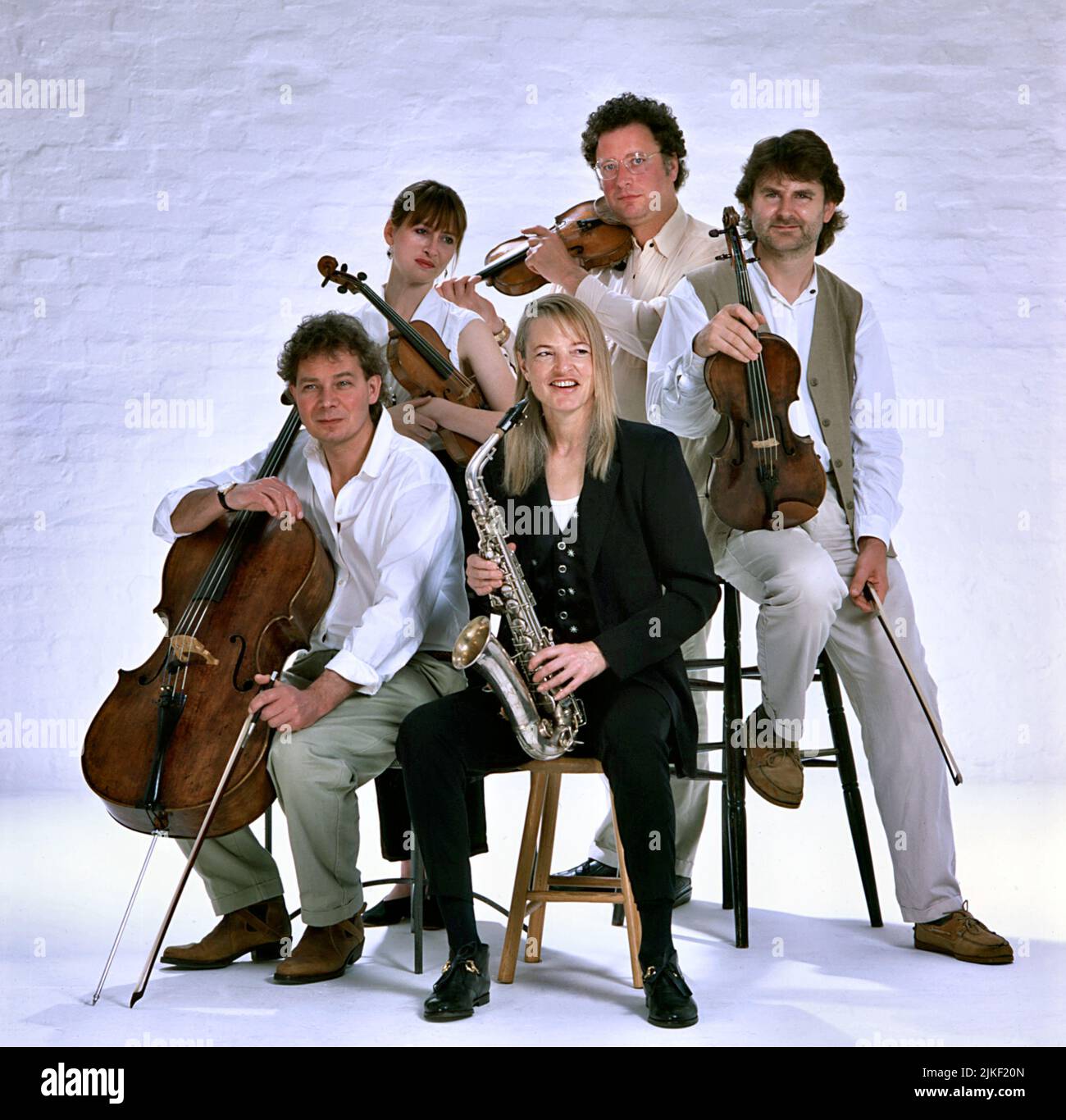 Barbara Thompson with Medici String Quartette Stock Photo - Alamy