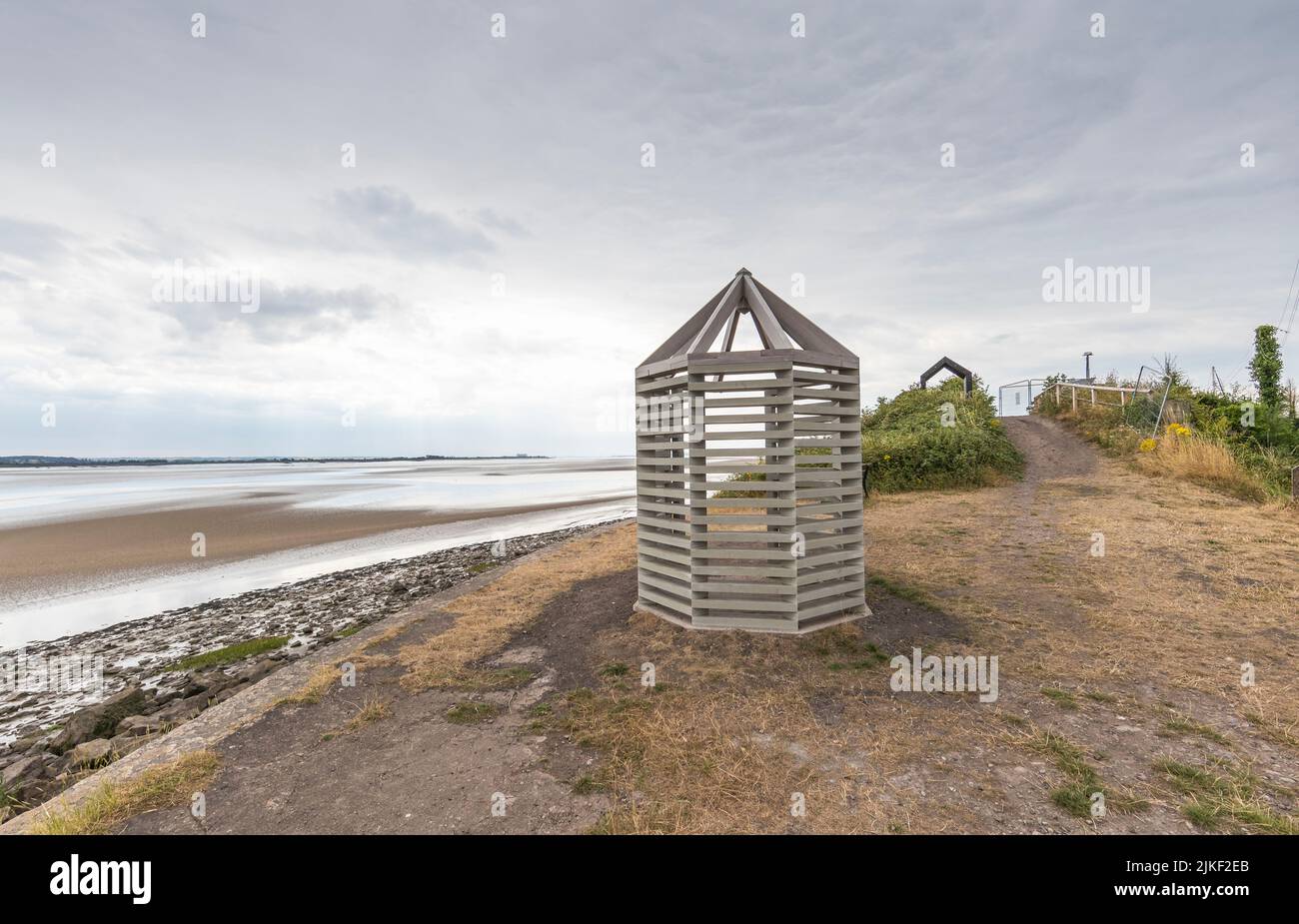 "Lookout" sculpture, Lydney Dock, Gloucestershire Stock Photo - Alamy