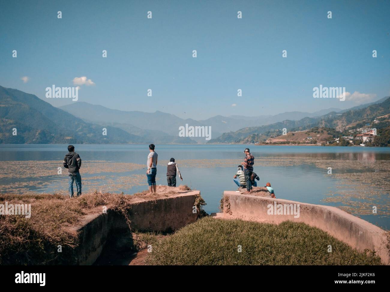 Beautiful View Around Phewa Lake in Pokhara Nepal Stock Photo - Alamy