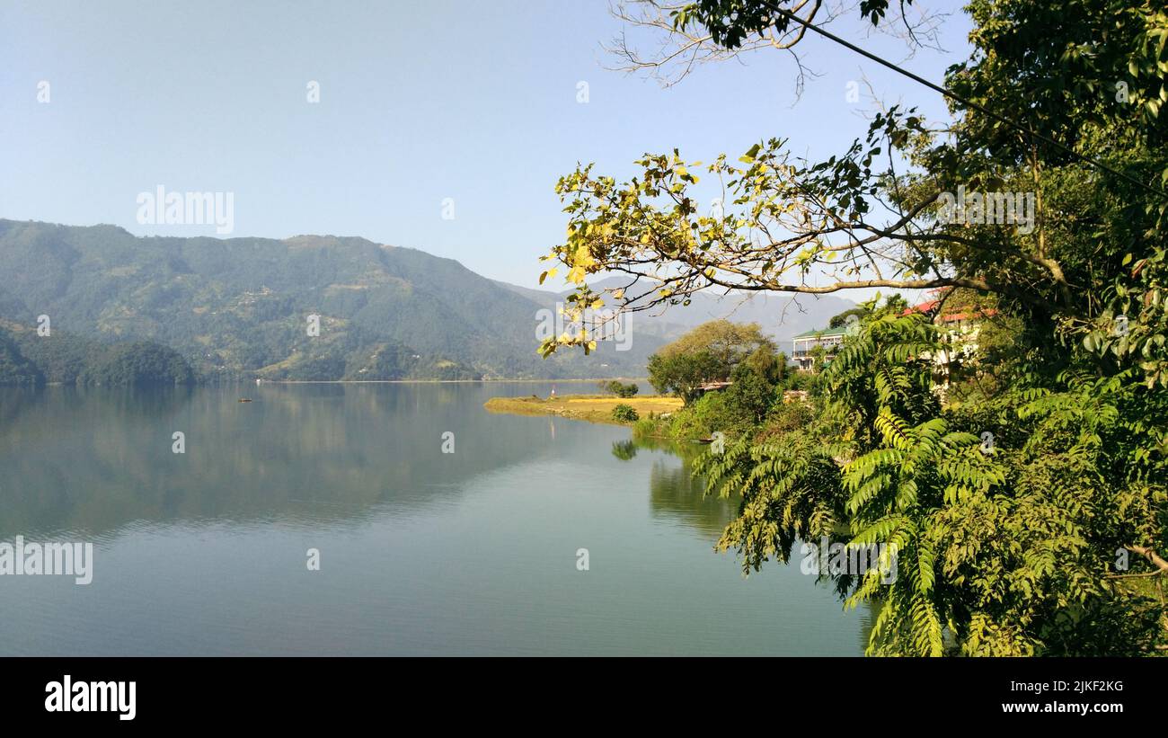 Beautiful View Around Phewa Lake in Pokhara Nepal Stock Photo - Alamy
