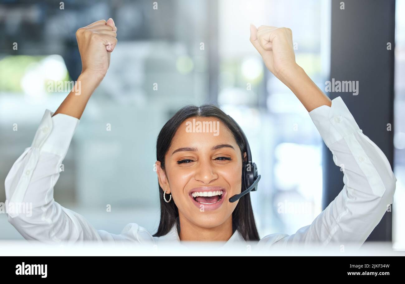 Silent celebration for the client who figured it out. a young call ...