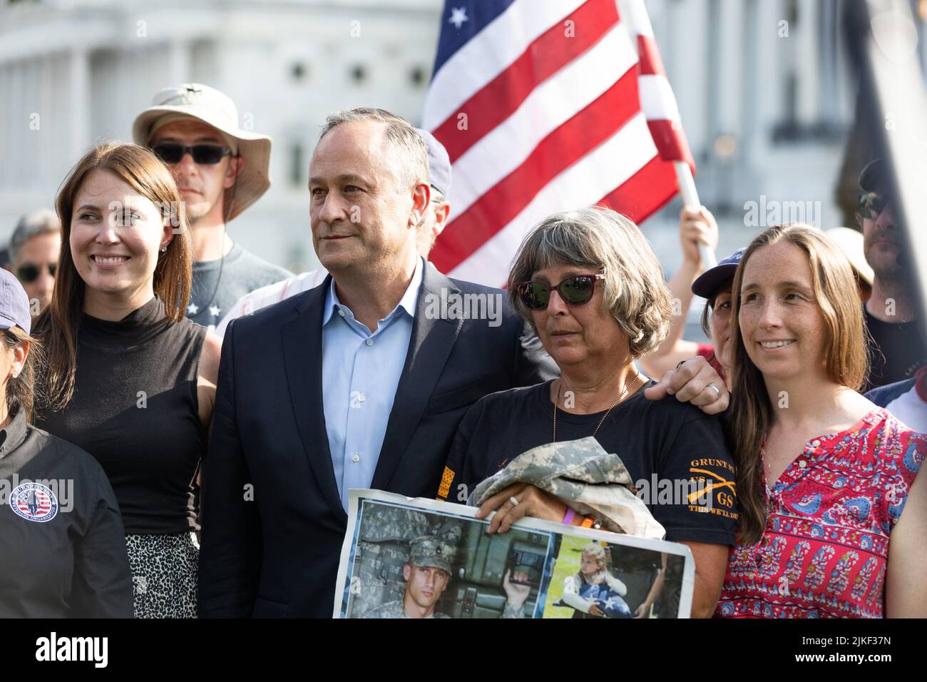 Washington, D.C. - August 1, 2022: Second Gentleman Doug Emhoff poses ...