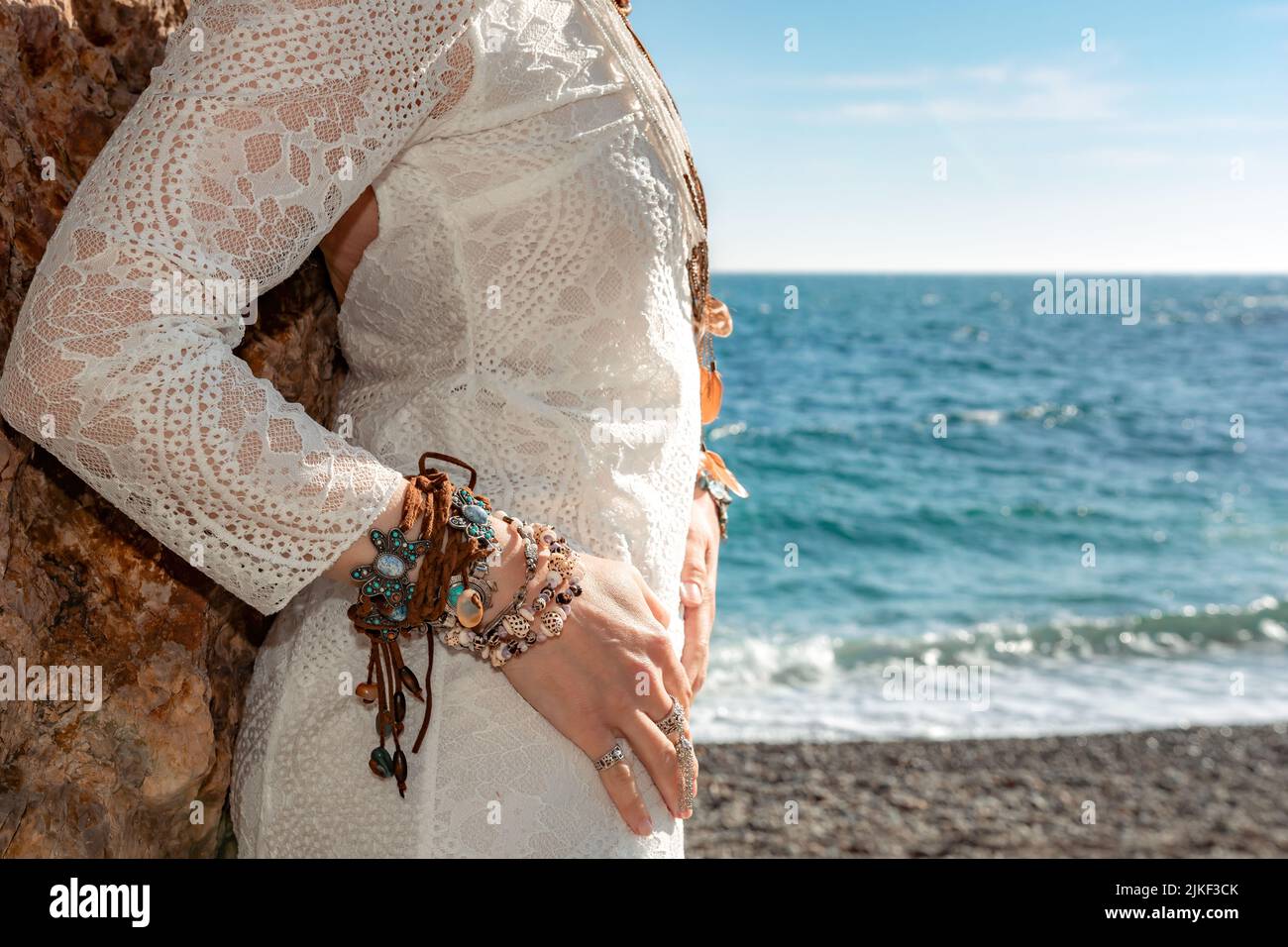 Boho beach hi-res stock photography and images - Alamy