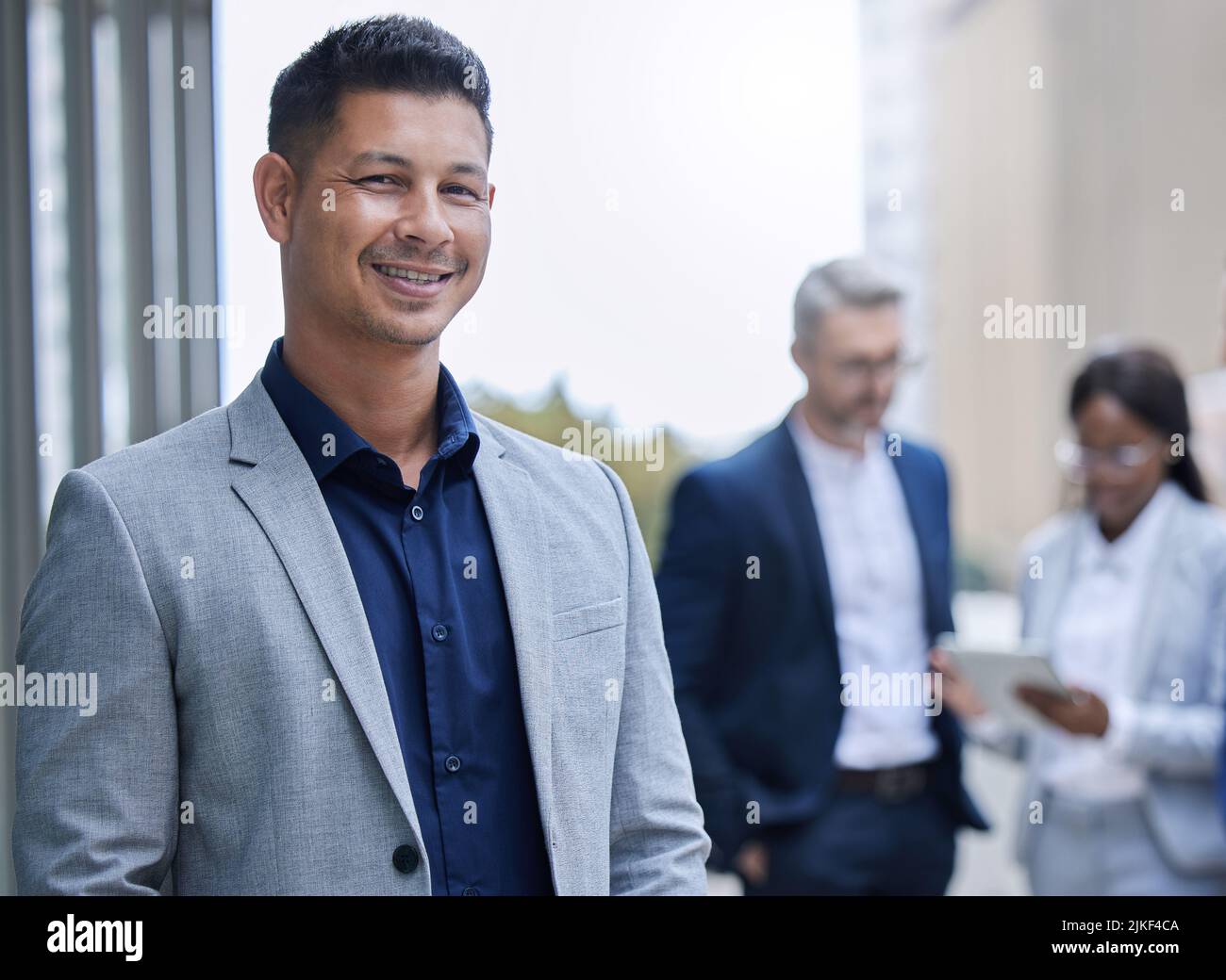 Im here to conquer the corporate world. Cropped portrait of a handsome ...