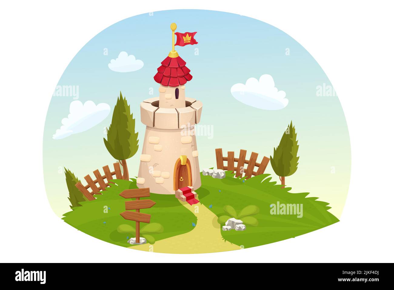 Medieval Cartoon Castle