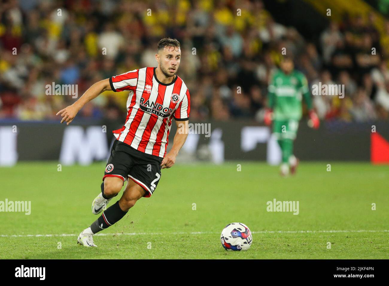 George Baldock #2 of Sheffield United on the ball Stock Photo - Alamy