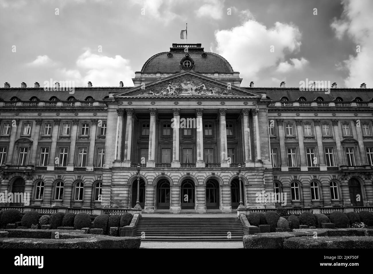 Exterior of royal palace Black and White Stock Photos & Images - Alamy