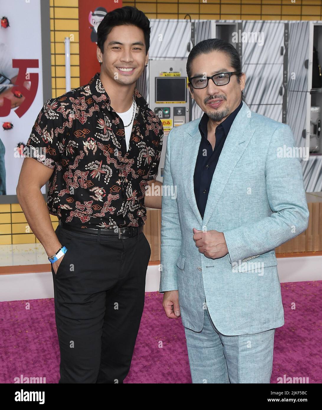 Westwood, CA, August 1, 2022. (L-R) Yoshi Sudarso and Hiroyuki Sanada ...