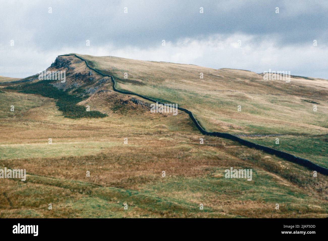 Wall tower near Sewingshields, 35th Milecastle (T35a). June 1974 ...