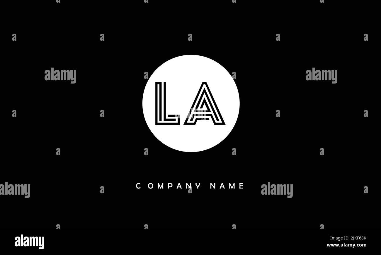 LA, AL Abstract Letters Logo monogram Stock Vector Image & Art - Alamy