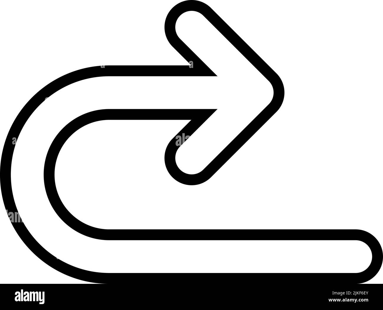 redo icon black vector illustration Stock Vector Image & Art - Alamy