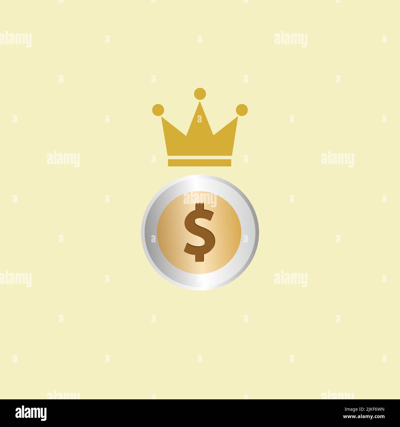 Dollar coin vector vectors Stock Vector Images - Alamy