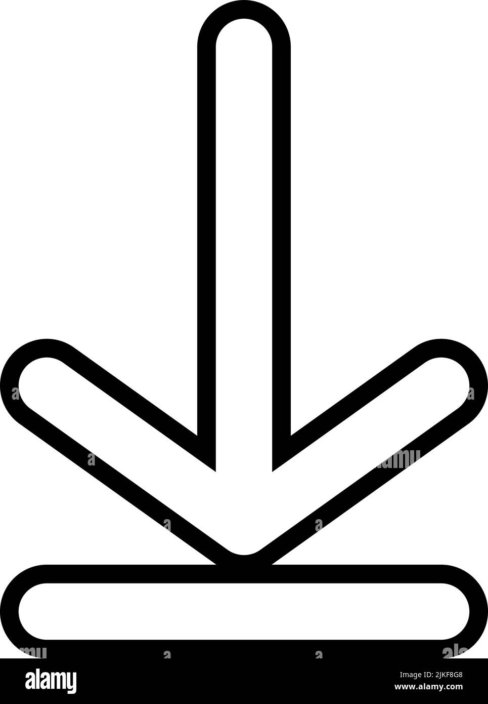 download icon black vector illustration Stock Vector Image & Art - Alamy