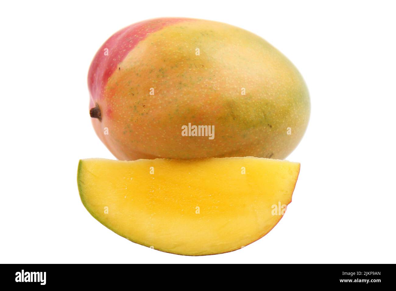 Delicious juicy Mangoes isolated on white Stock Photo - Alamy