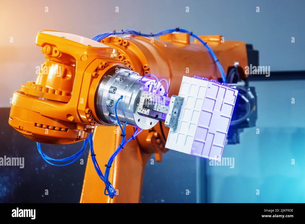 Automated hand robot technical production, measurement, study of the ...
