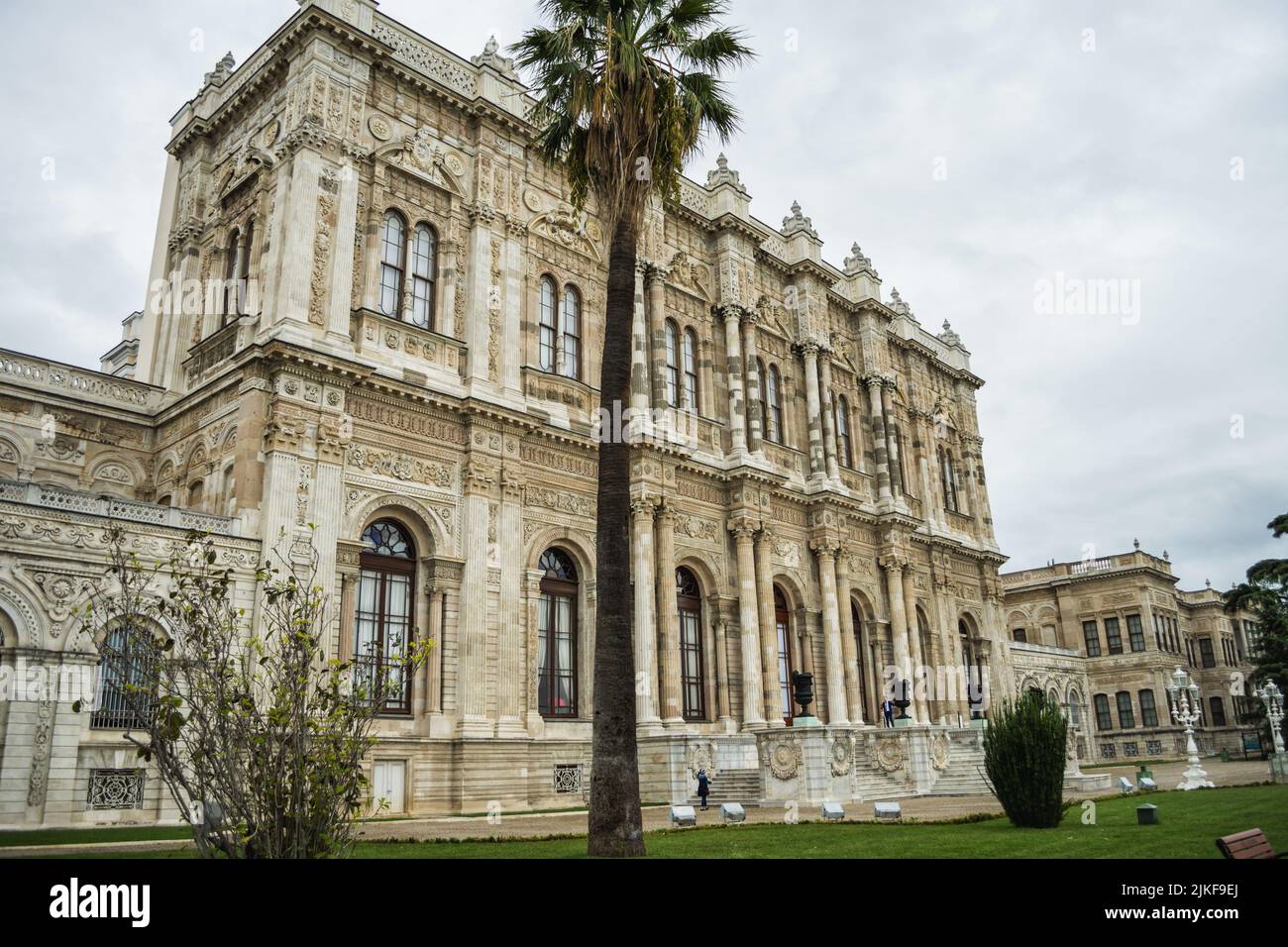 Istanbul, Turkey - September 25, 2018: Dolmabahce palace royal sultan ...