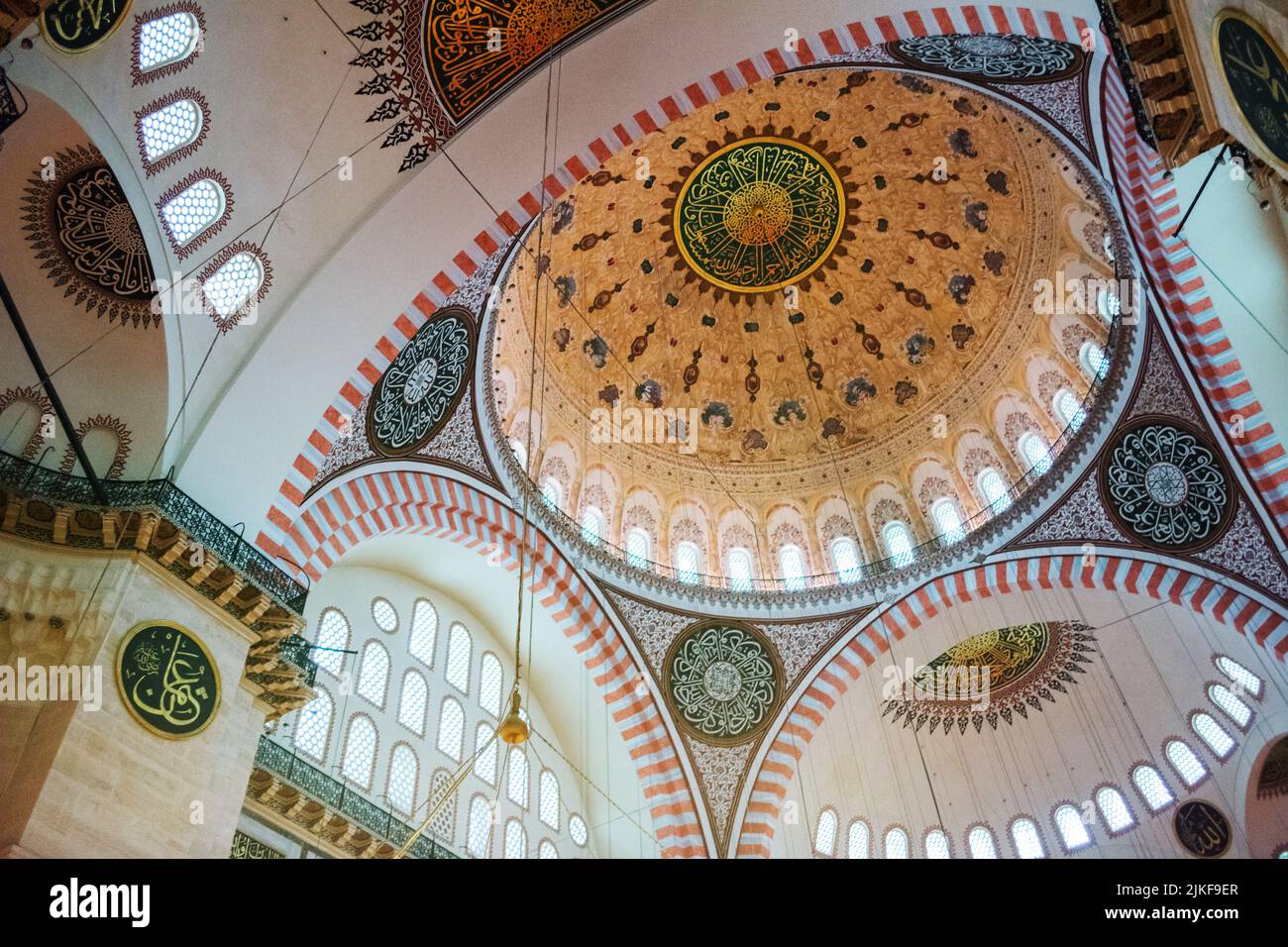 Istanbul, Turkey - 25 September 2018: Blue Mosque inside. It's also ...