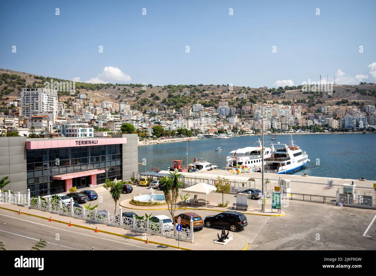 Saranda city port in albania hi-res stock photography and images - Alamy