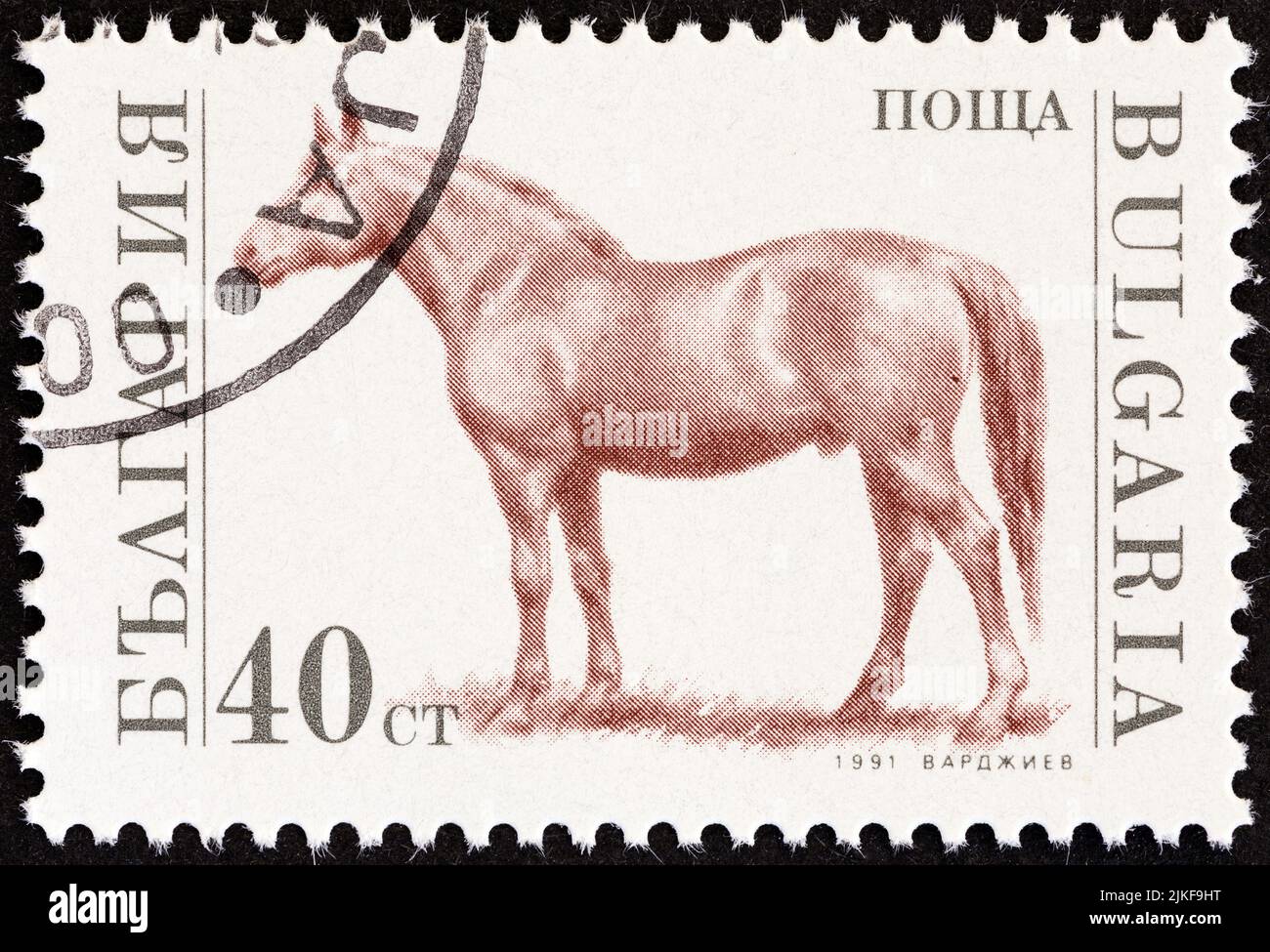 BULGARIA - CIRCA 1991: A stamp printed in Bulgaria from the "Farm ...