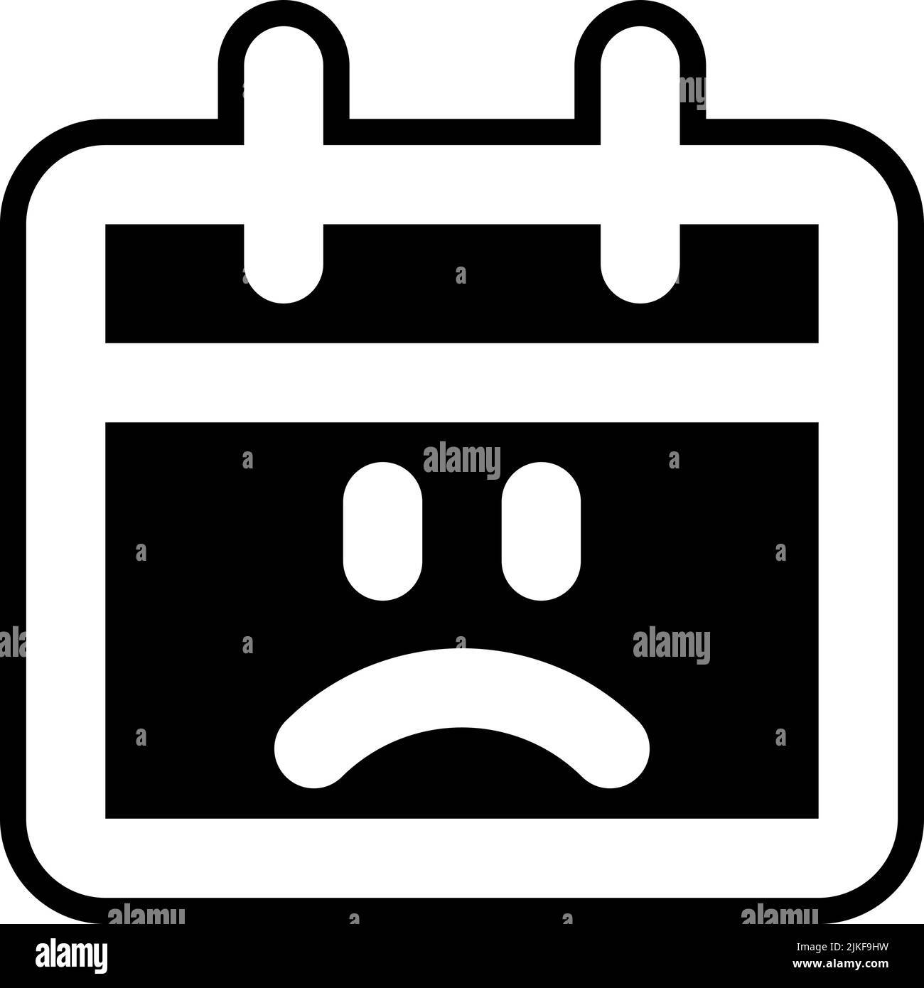 sad icon black vector illustration Stock Vector Image & Art - Alamy