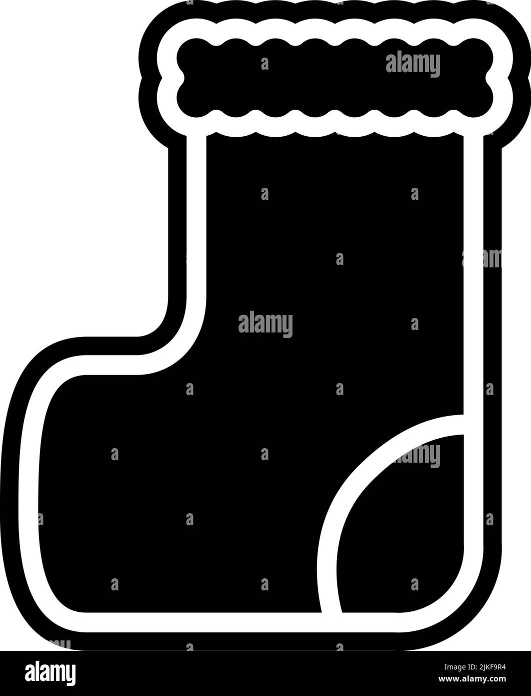 christmas icon black vector illustration Stock Vector Image & Art - Alamy