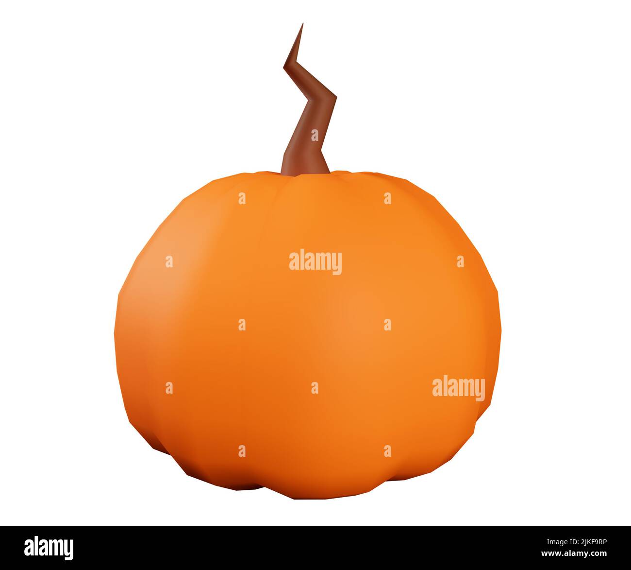 3d illustration of Halloween pumpkin front view, Halloween background ...