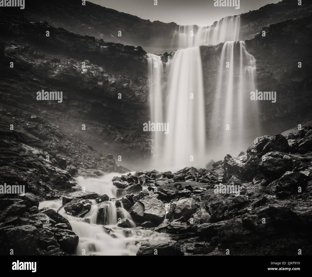 Fossá waterfall in the Faroe Islands Stock Photo - Alamy