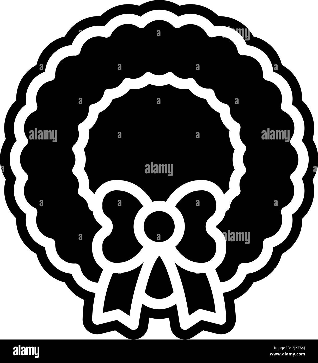 christmas icon black vector illustration Stock Vector Image & Art - Alamy