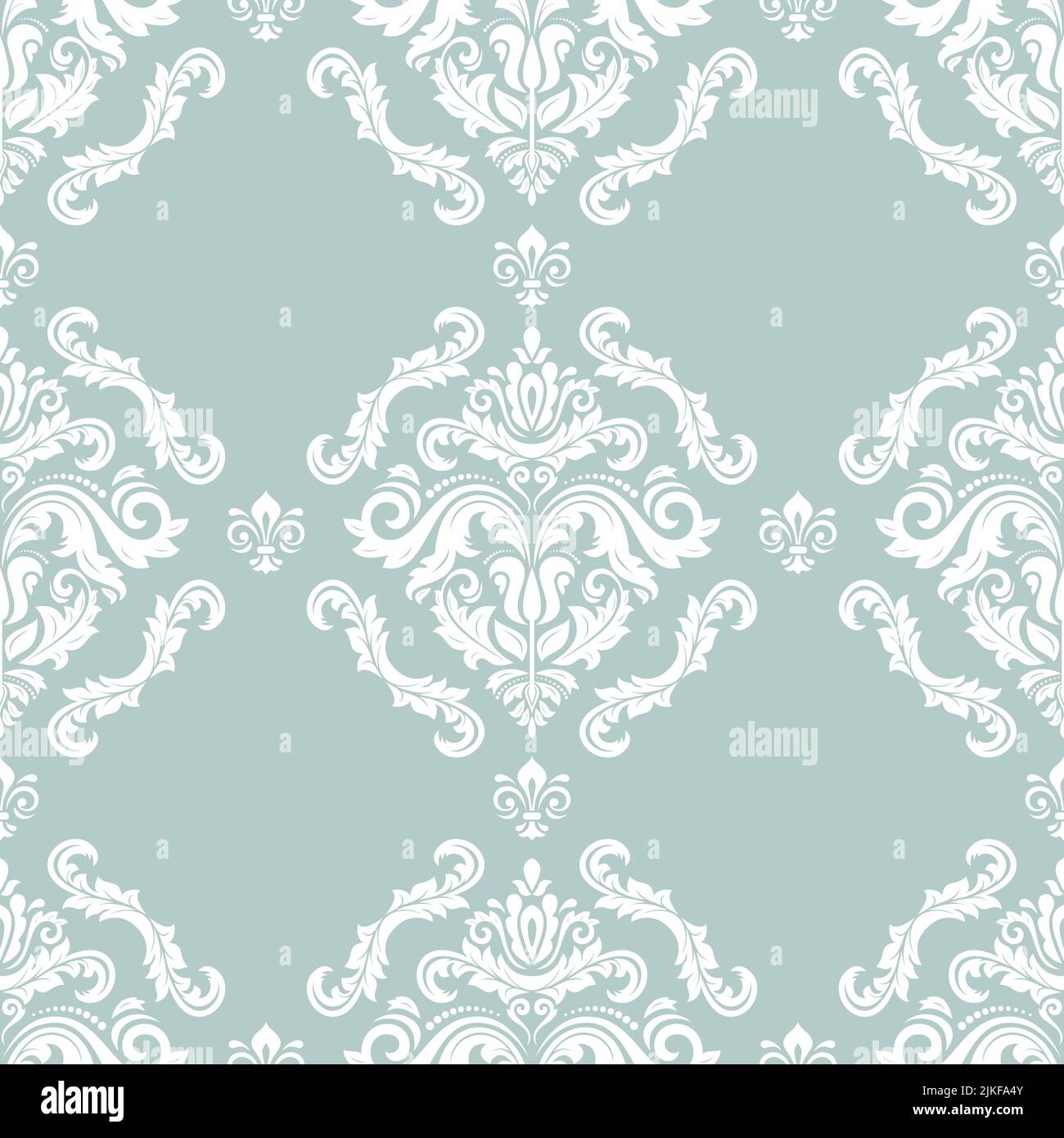 Classic seamless vector pattern. Damask orient ornament. Classic light ...