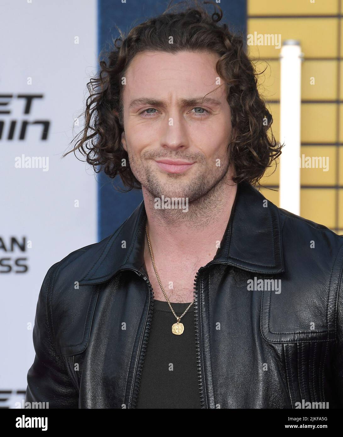 Westwood, CA, August 1, 2022. Aaron Taylor-Johnson arrives at the ...