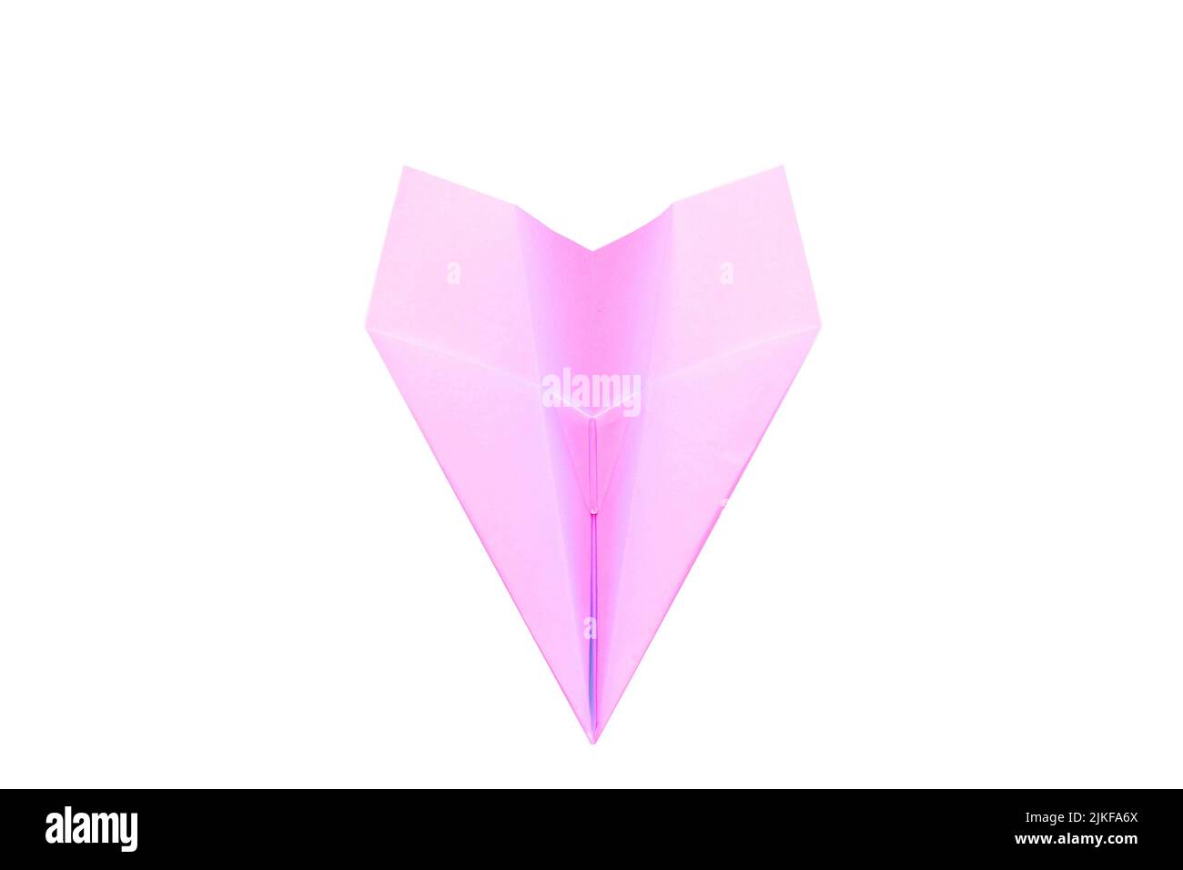 professional failure neon pink paper airplane Stock Photo - Alamy