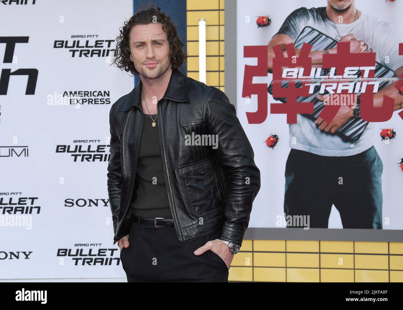 Westwood, CA, August 1, 2022. Aaron Taylor-Johnson arrives at the ...