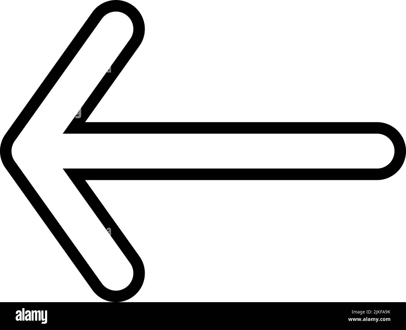 left arrow icon black vector illustration Stock Vector Image & Art - Alamy