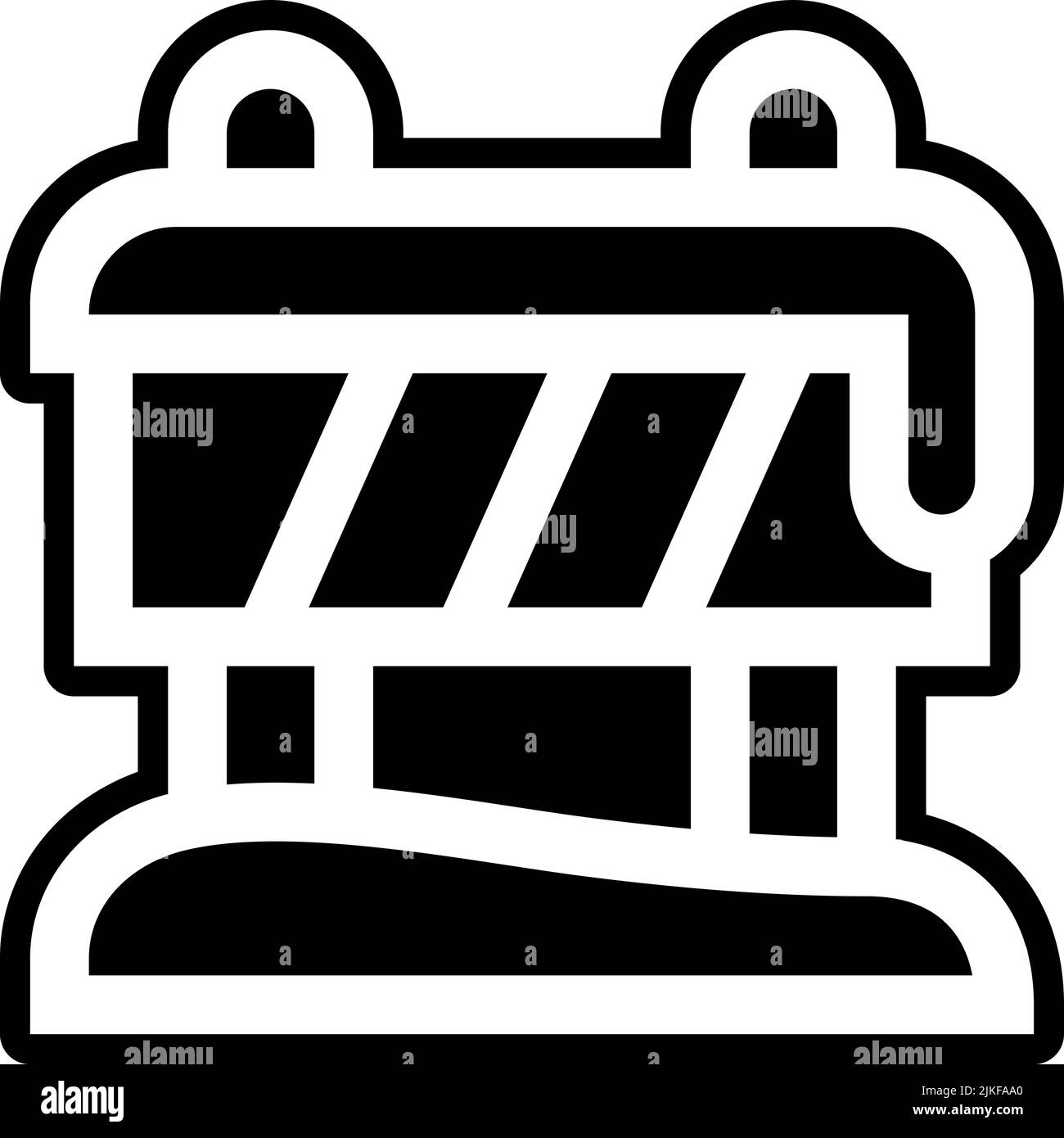 road blockade icon black vector illustration Stock Vector Image & Art ...