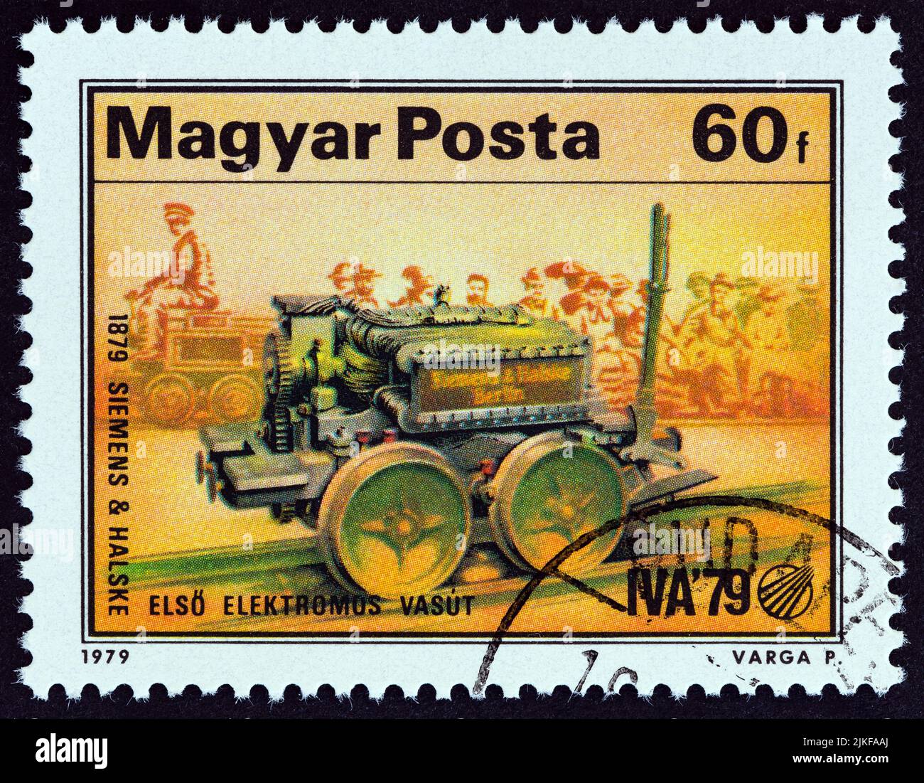 HUNGARY - CIRCA 1979: A stamp printed in Hungary shows Siemens's ...