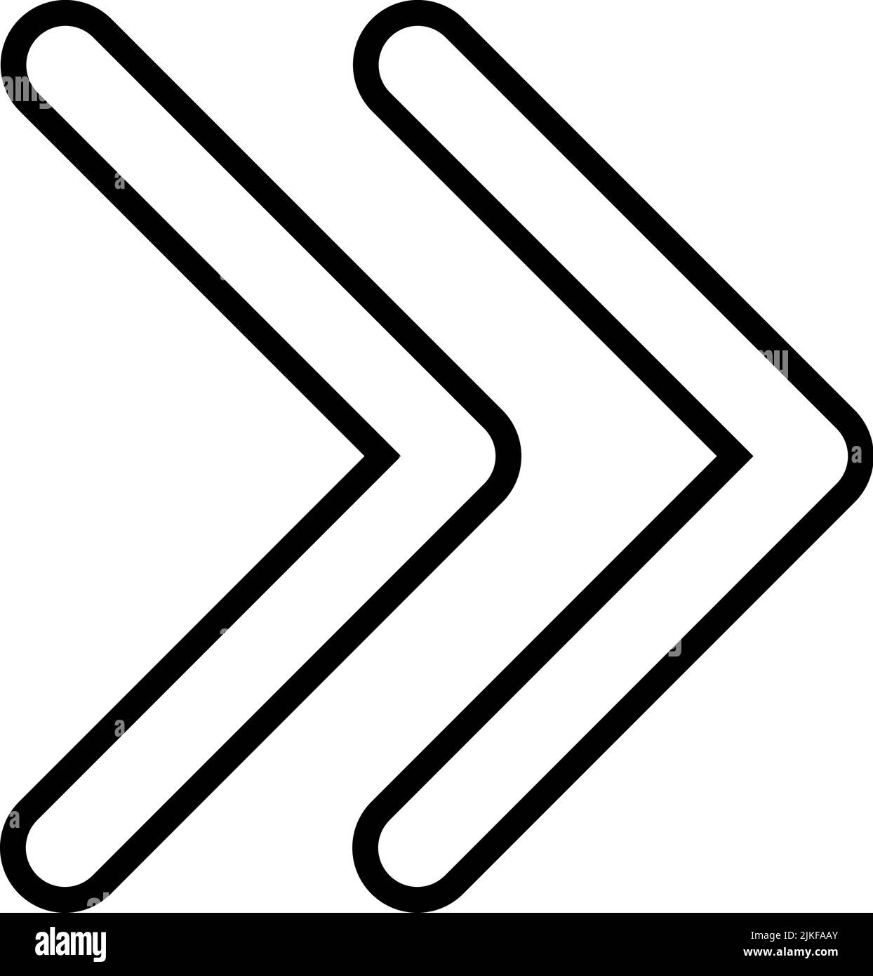 fast forward icon black vector illustration Stock Vector Image & Art ...