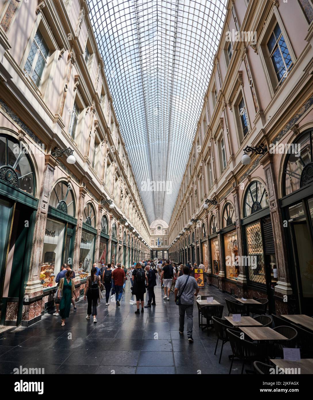 The Royal Saint-Hubert Galleries in Brussels Stock Photo - Alamy