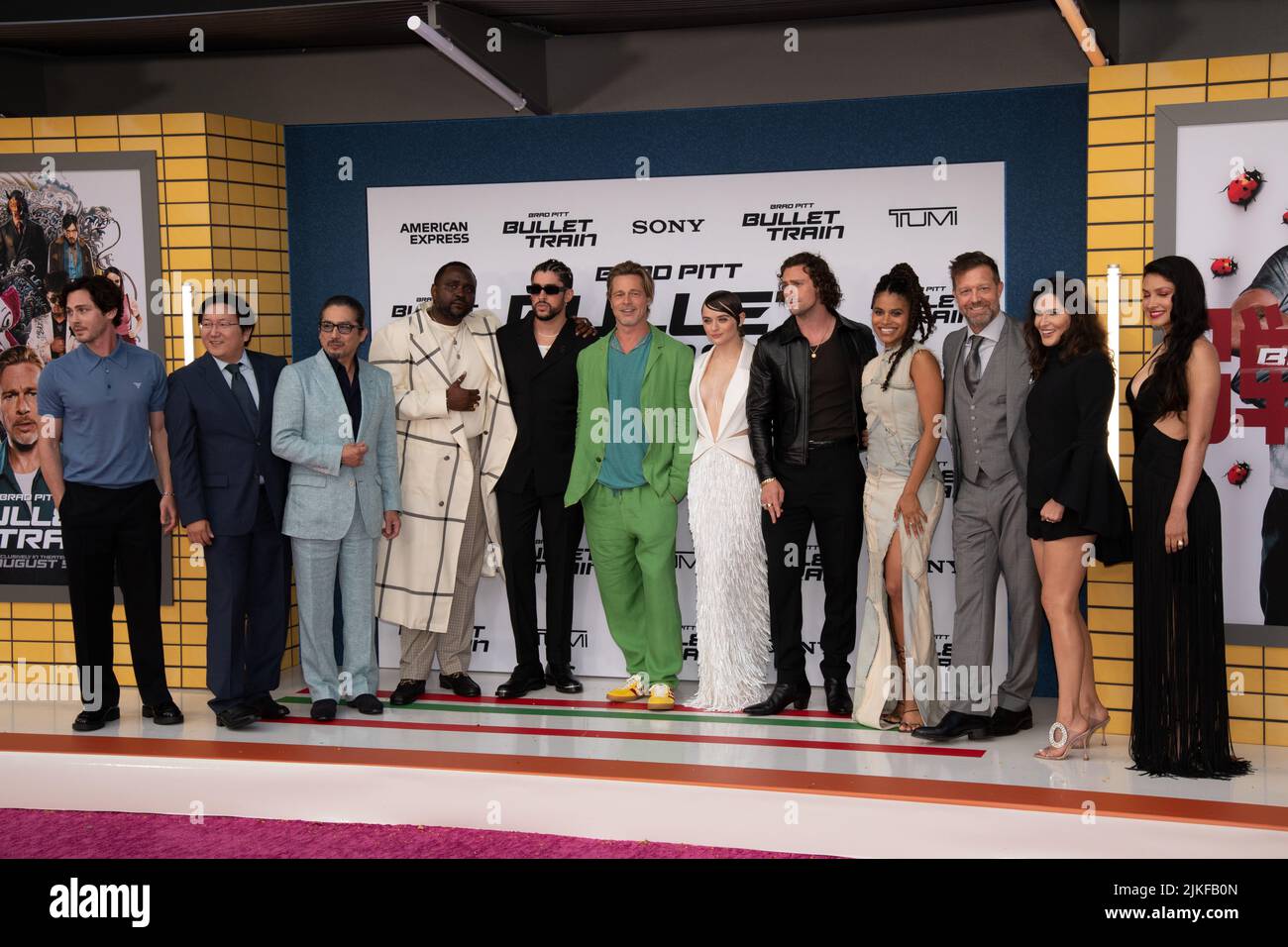 Los Angeles, California, USA. 01st Aug, 2022. L-R) Logan Lerman, Masi ...