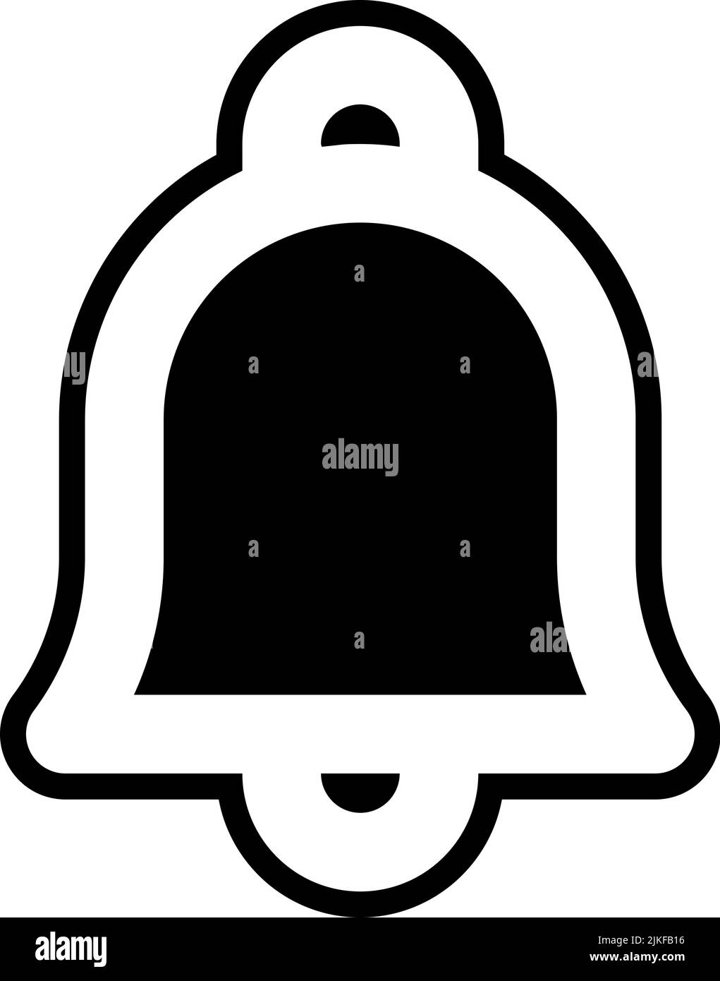 bell icon black vector illustration Stock Vector Image & Art - Alamy