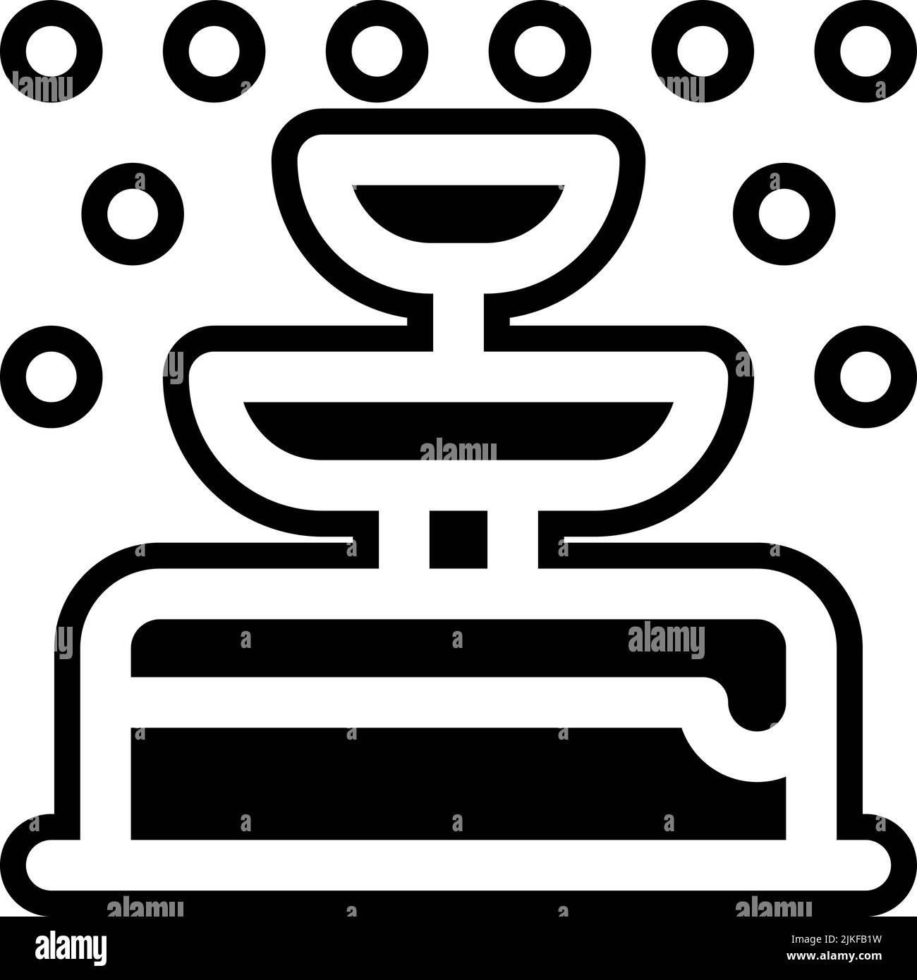fountain icon black vector illustration Stock Vector Image & Art - Alamy