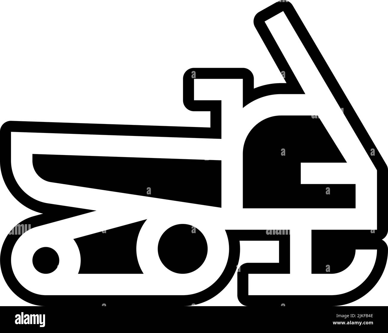 snowmobile icon black vector illustration Stock Vector Image & Art - Alamy