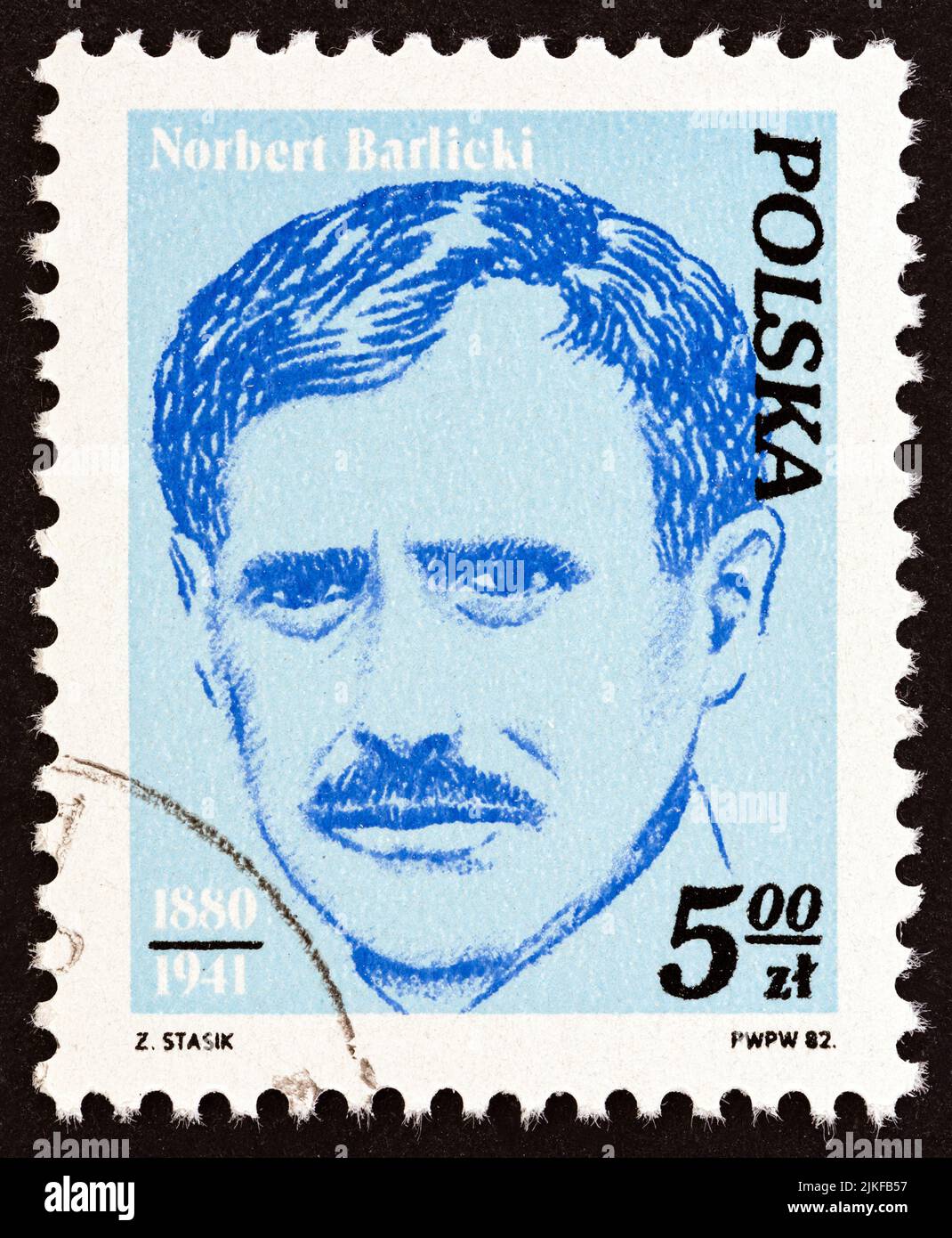 POLAND - CIRCA 1982: A stamp printed in Poland from the "Activists of ...